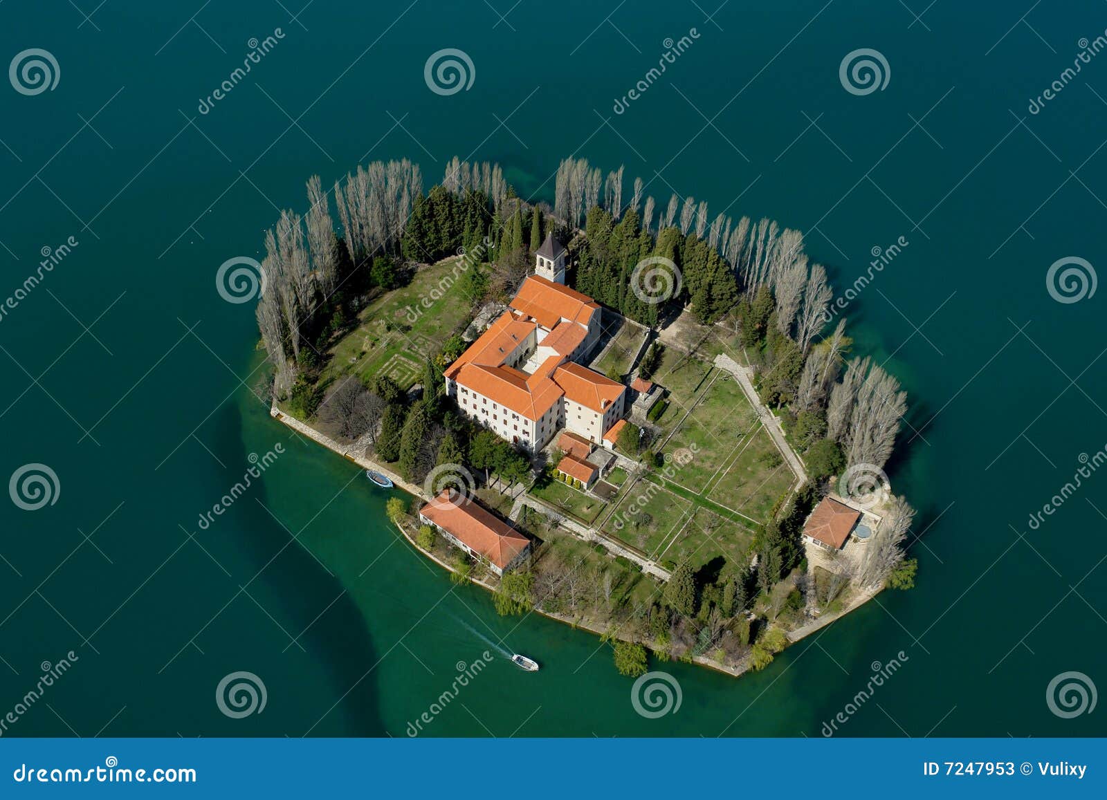 Visovac stock image. Image of sibenik, monk, krka, monastery - 7247953