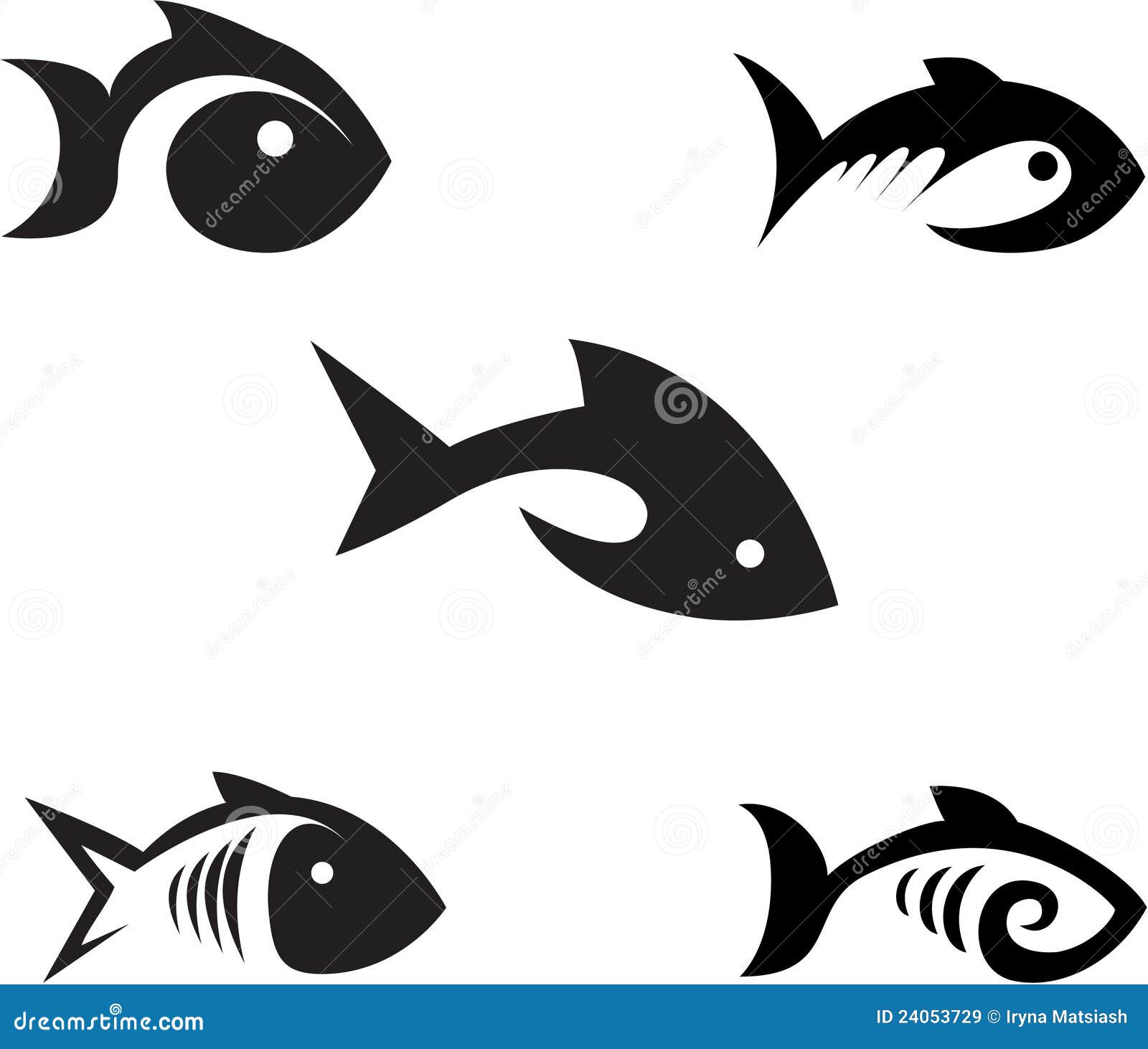 Vissen. vector illustratie. Illustration of schilderij - 24053729