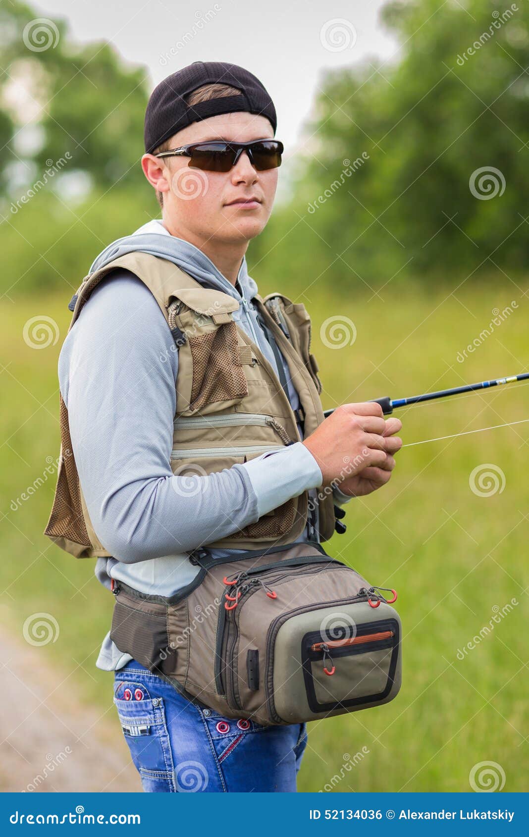 Visser stock foto. Image of landschap, hengelsport, activiteit - 52134036