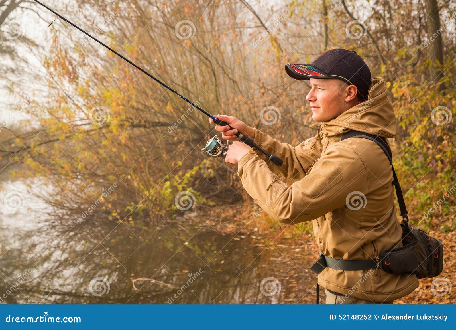 Visser stock foto. Image of heet, visserij, recreatie - 52148252