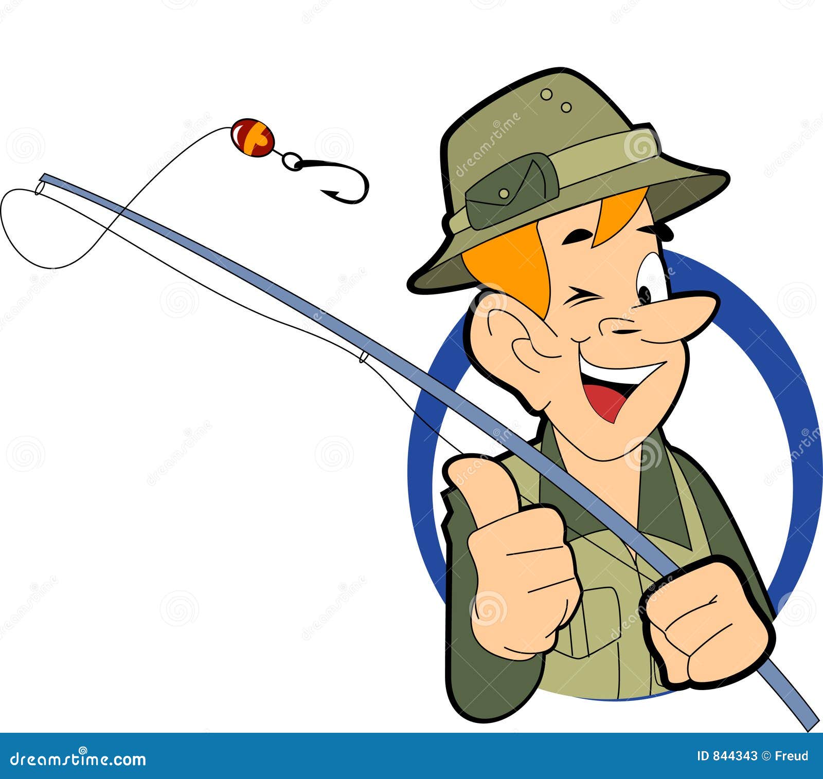 Visser stock illustratie. Illustration of haak, visserij - 844343