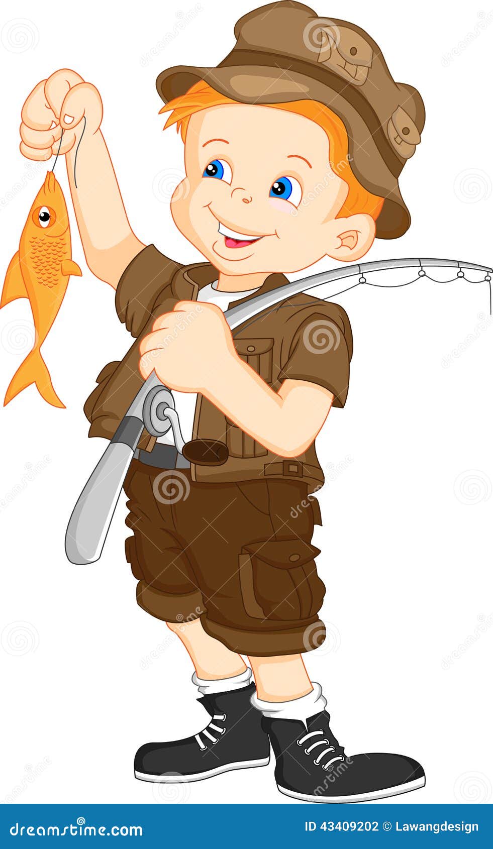 Visser en vissen vector illustratie. Illustration of toppositie - 43409202