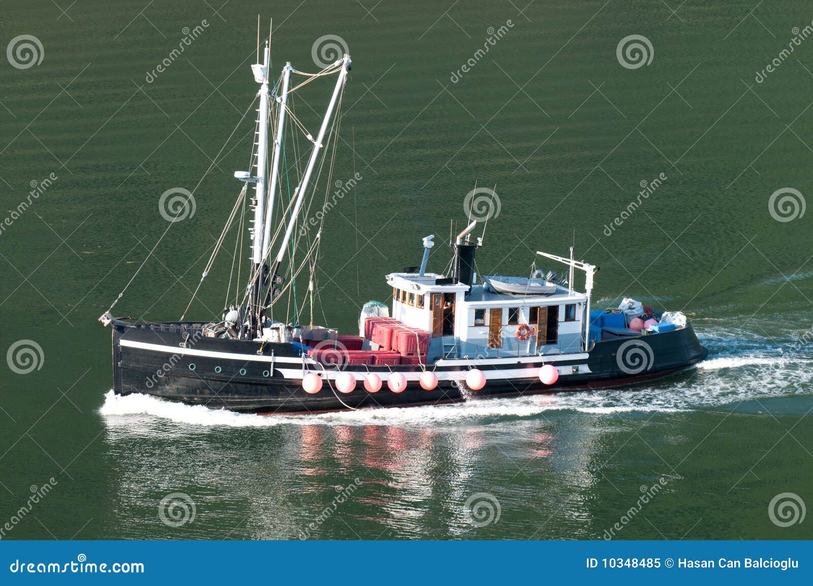 Vissersboot in Alaska stock afbeelding. Image of zegen - 10348485