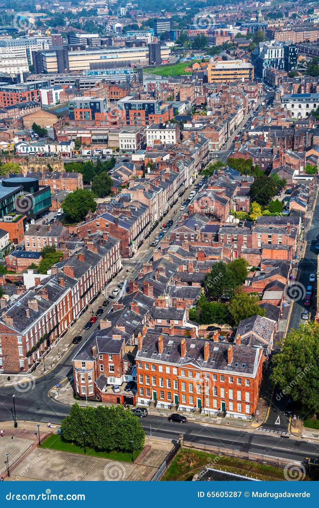 Vista aérea de Liverpool imagem de stock. Imagem de curso - 65605287