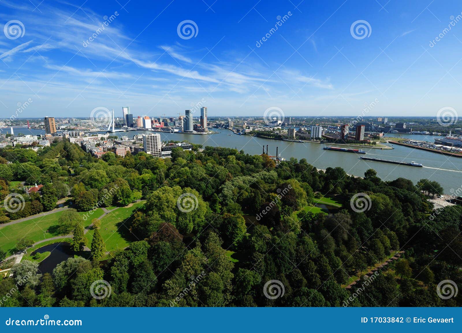 Vista aérea de Rotterdam foto de stock. Imagem de medula - 17033842