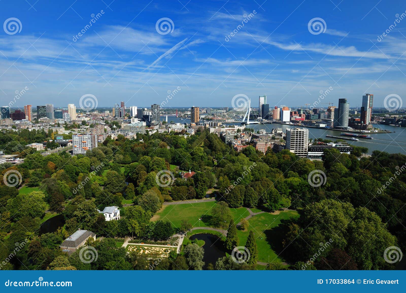 Vista aérea de Rotterdam foto de stock. Imagem de céu - 17033864