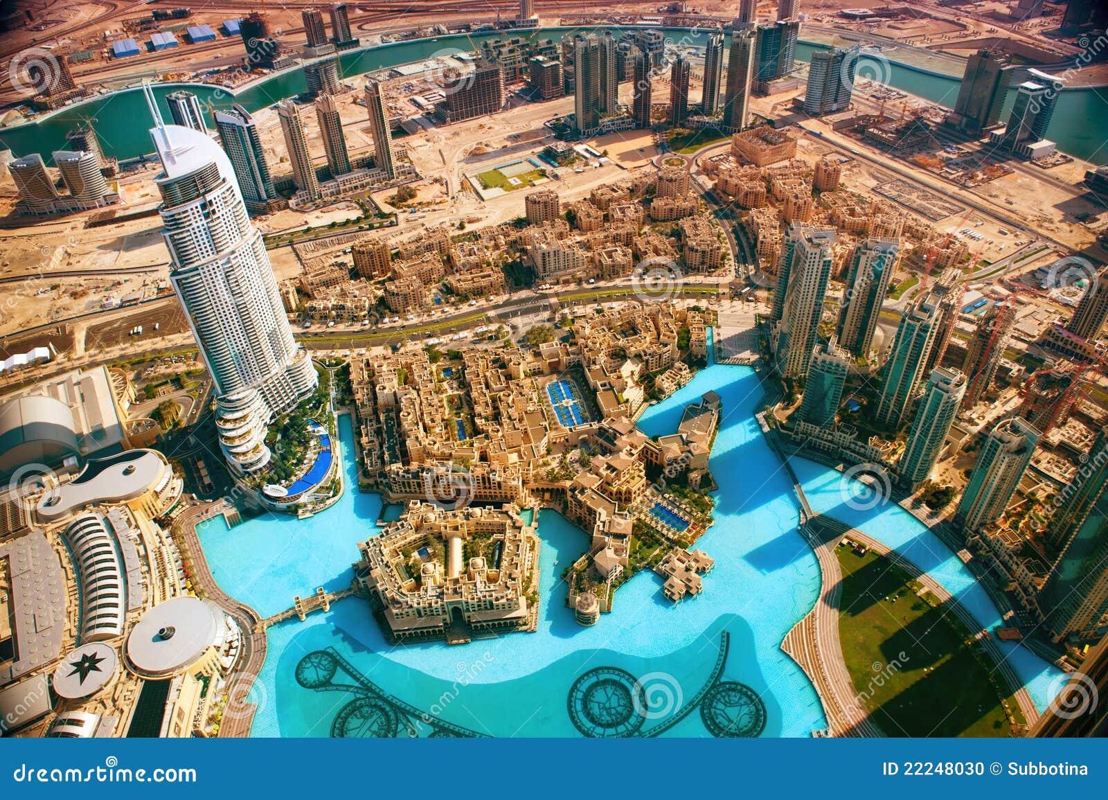 Vista aerea della Doubai fotografia stock. Immagine di metropoli - 22248030