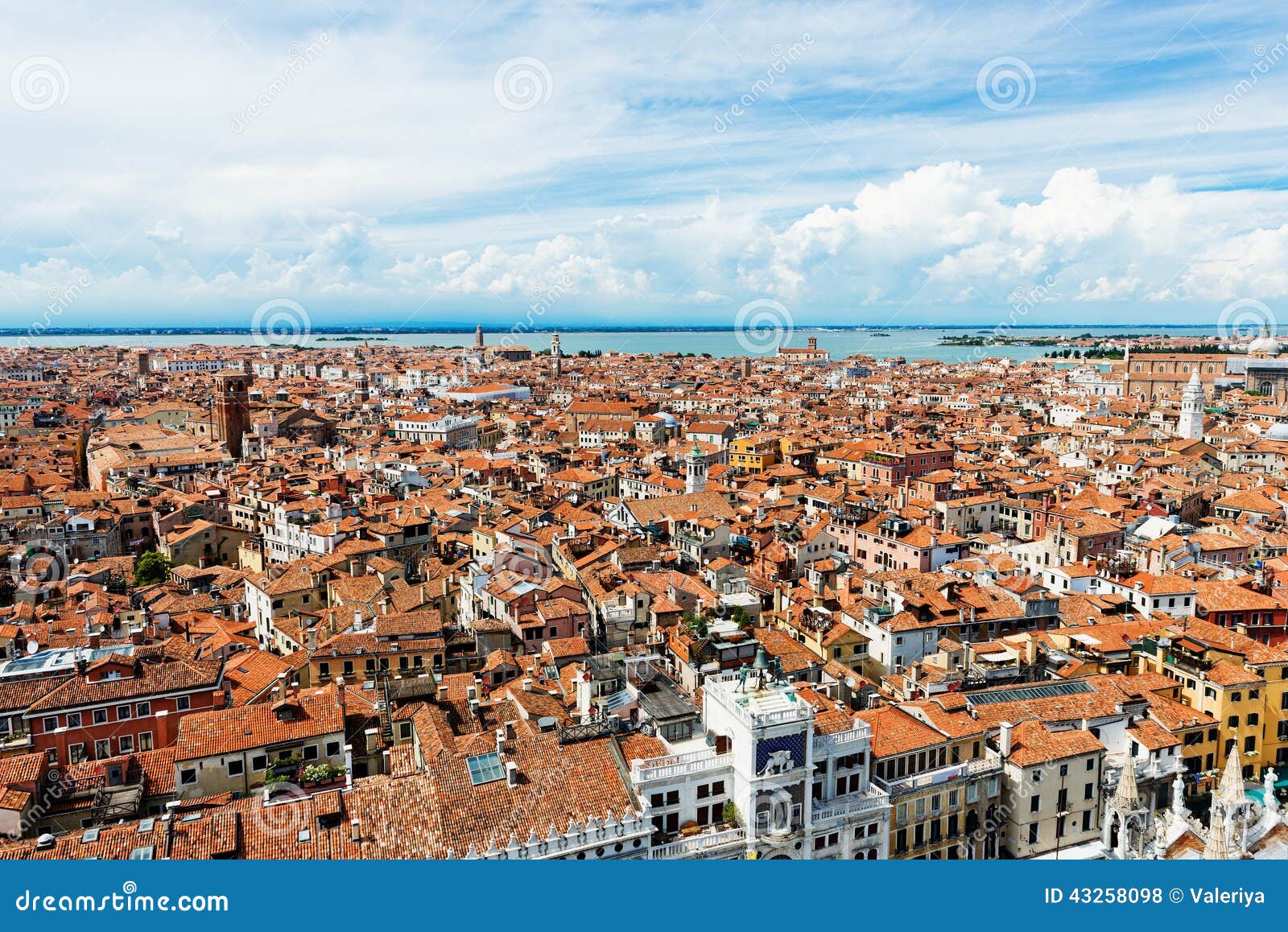 Vista aerea di Venezia fotografia stock. Immagine di arte - 43258098