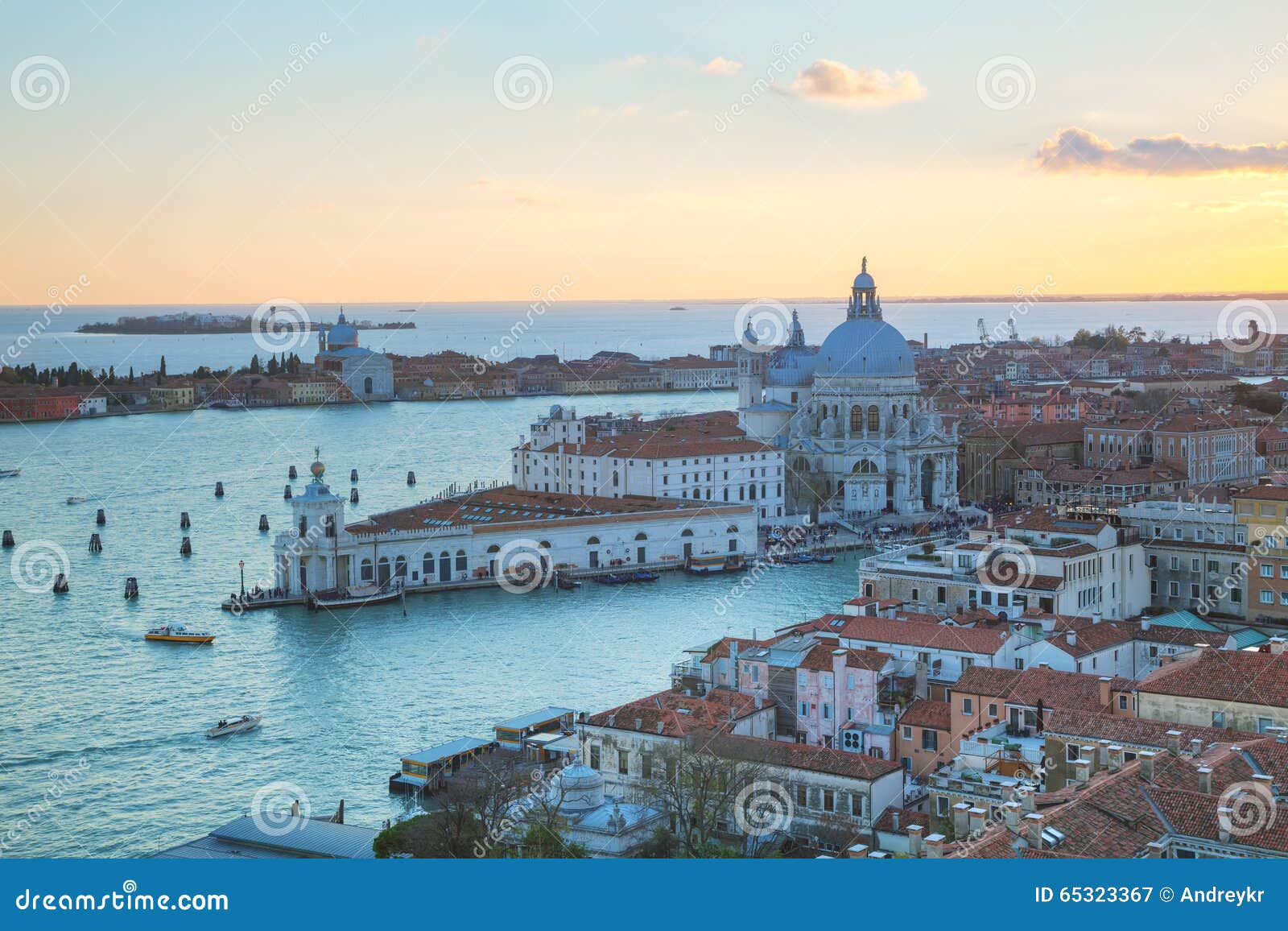 Vista Aerea Di Venezia, Italia Immagine Stock - Immagine di maria ...