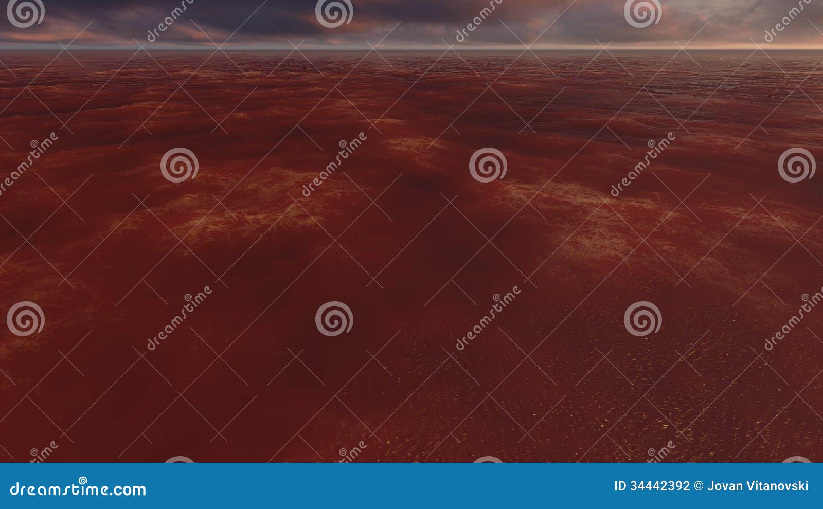 Vista al mar de la sangre stock de ilustración. Ilustración de ...