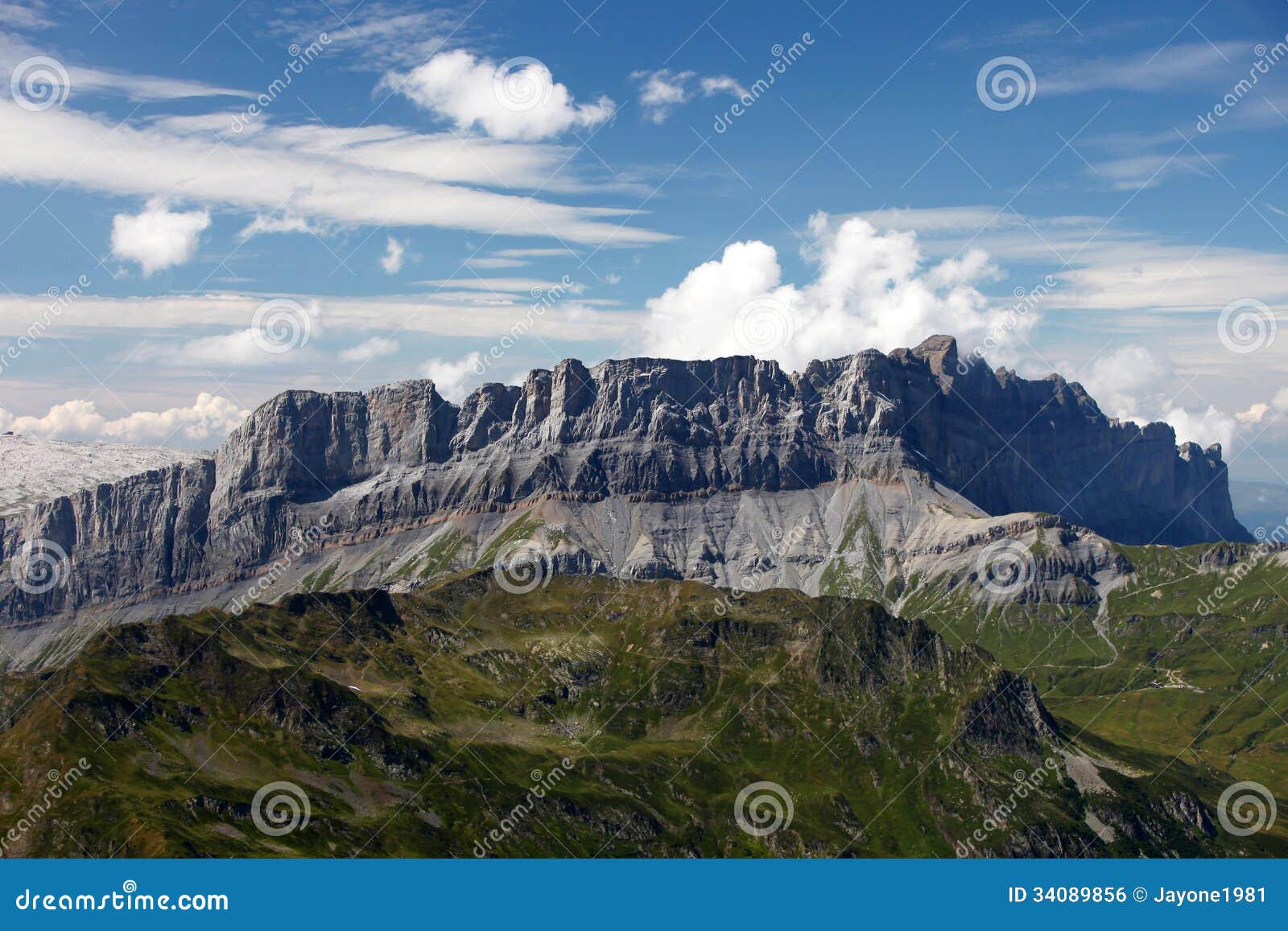 Vista Da Brevent Nelle Alpi Francesi Fotografia Stock - Immagine di ...