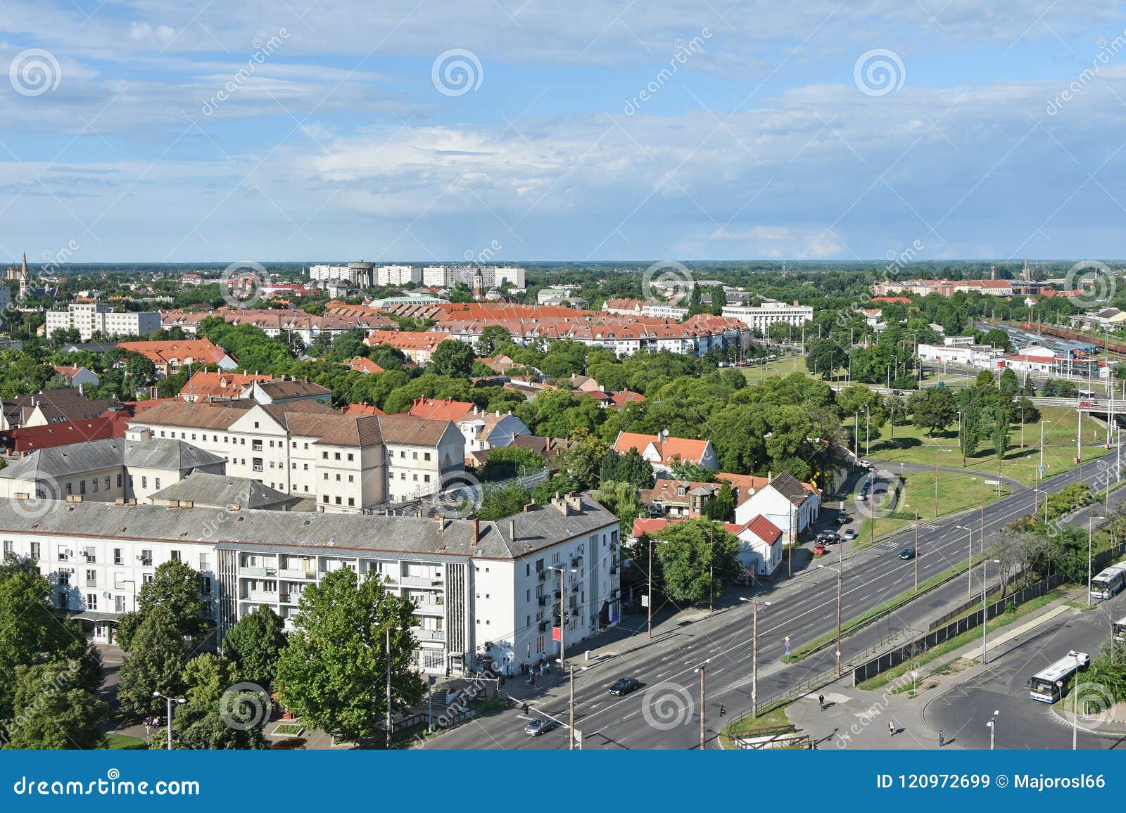 Vista Da Cidade De Debrecen Em Hungria Imagem de Stock - Imagem de casa ...