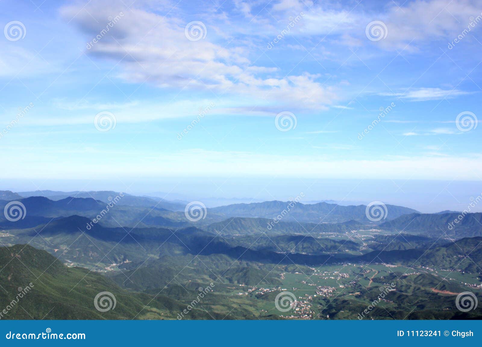 Vista da Wugongshan mt - 1 immagine stock. Immagine di vista - 11123241