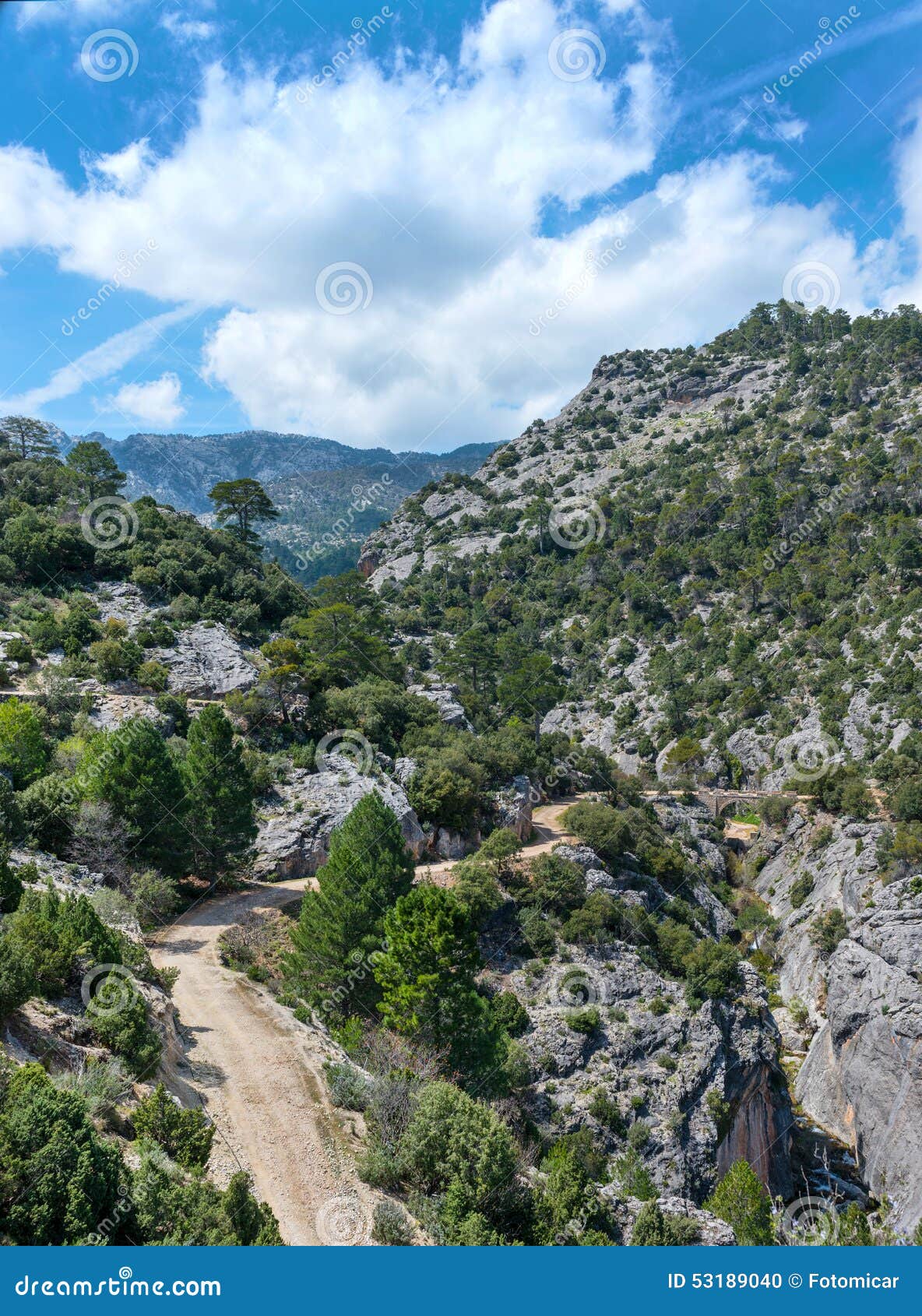 Vista Dal Burrone Barranco Valentin Fotografia Stock - Immagine di ...