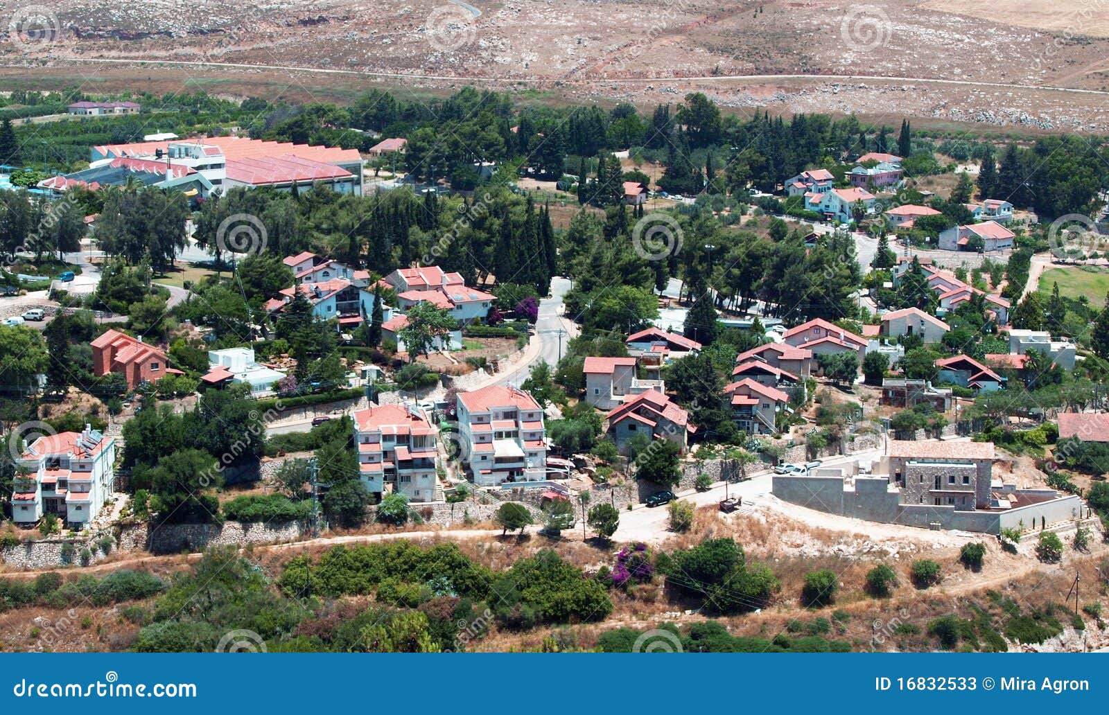 Vista de Metulla, Israel imagen de archivo. Imagen de paisaje - 16832533