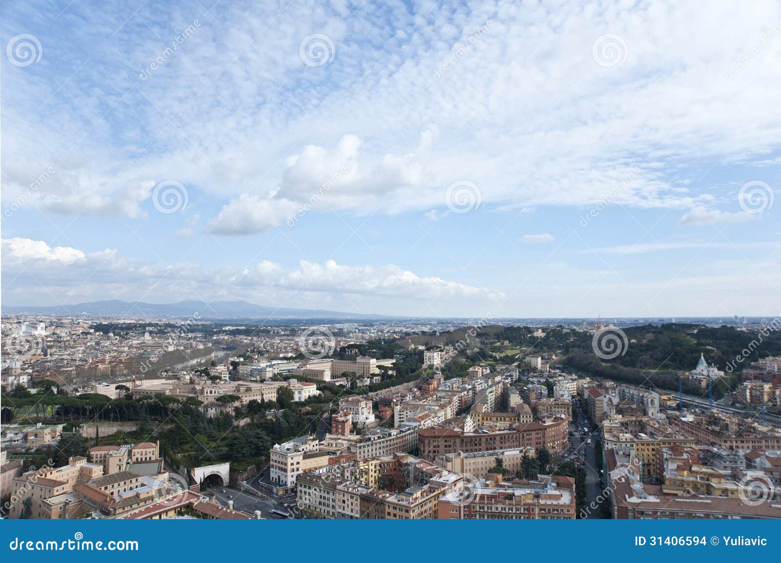 Vista De Roma Desde Arriba. Foto de archivo - Imagen de edificio ...