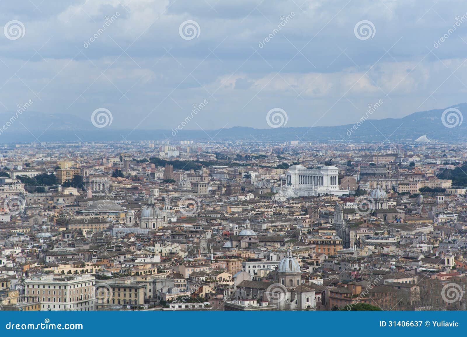 Vista De Roma Desde Arriba. Imagen de archivo - Imagen de europeo ...