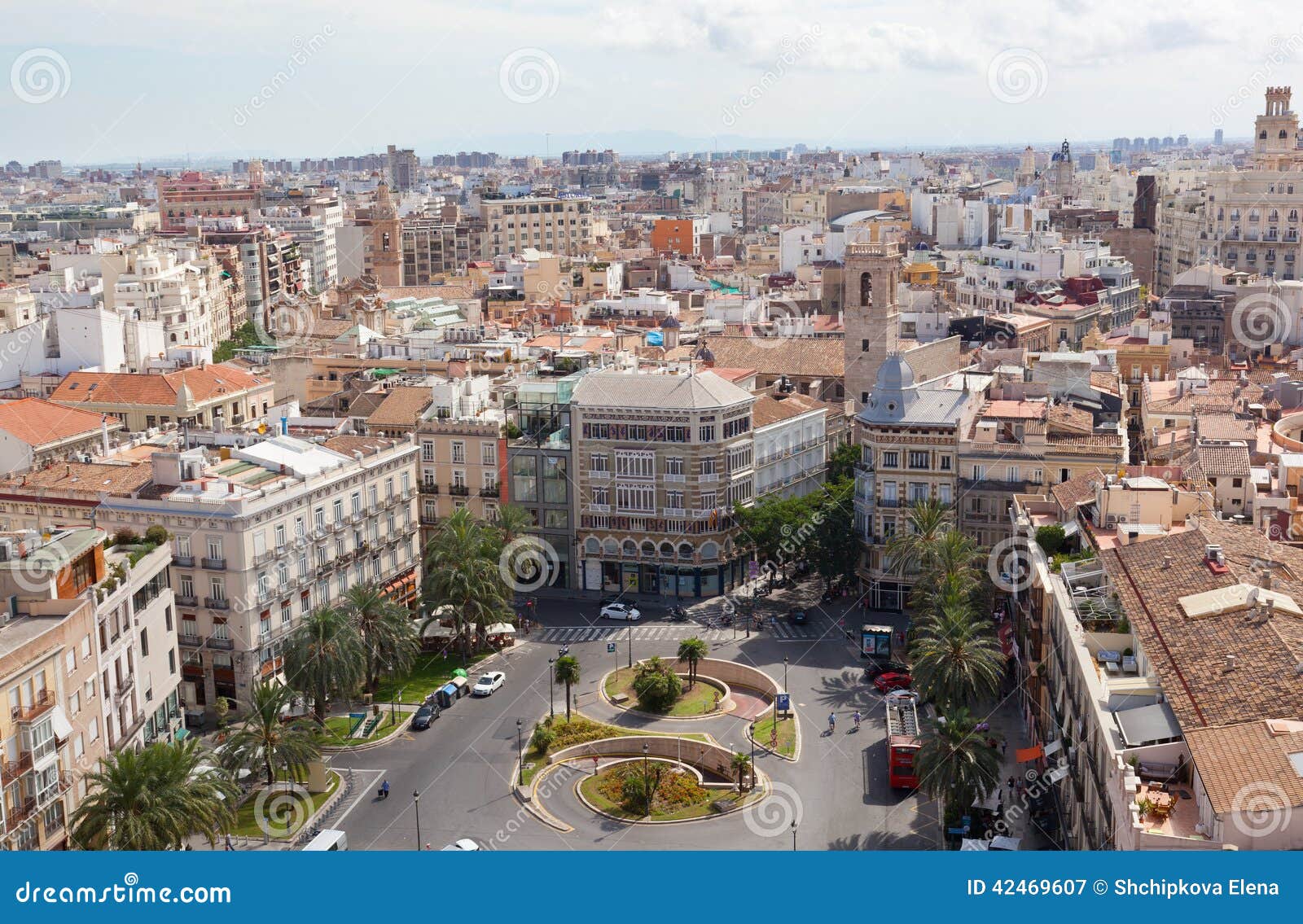 Vista Del Centro Storico Di Valencia Fotografia Editoriale - Immagine ...