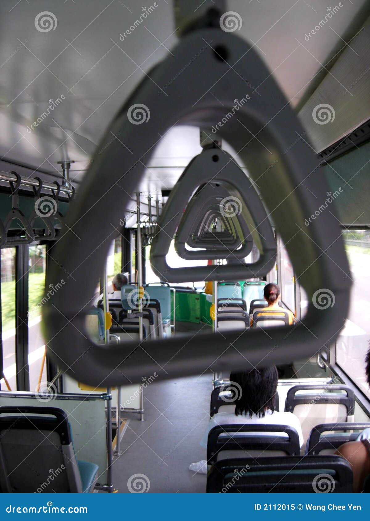 Vista Del Interior Del Omnibus Imagen de archivo - Imagen de recorrido ...