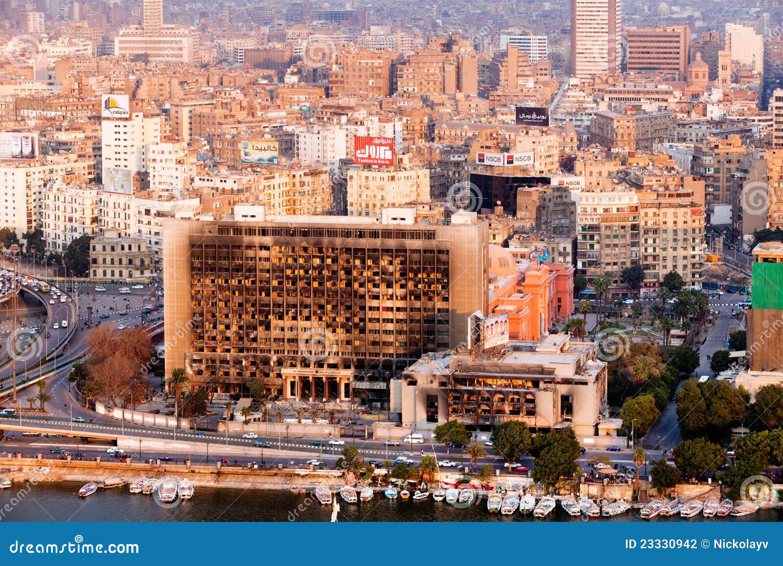 Vista Della Città Di Cairo, Egitto Fotografia Editoriale - Immagine di ...