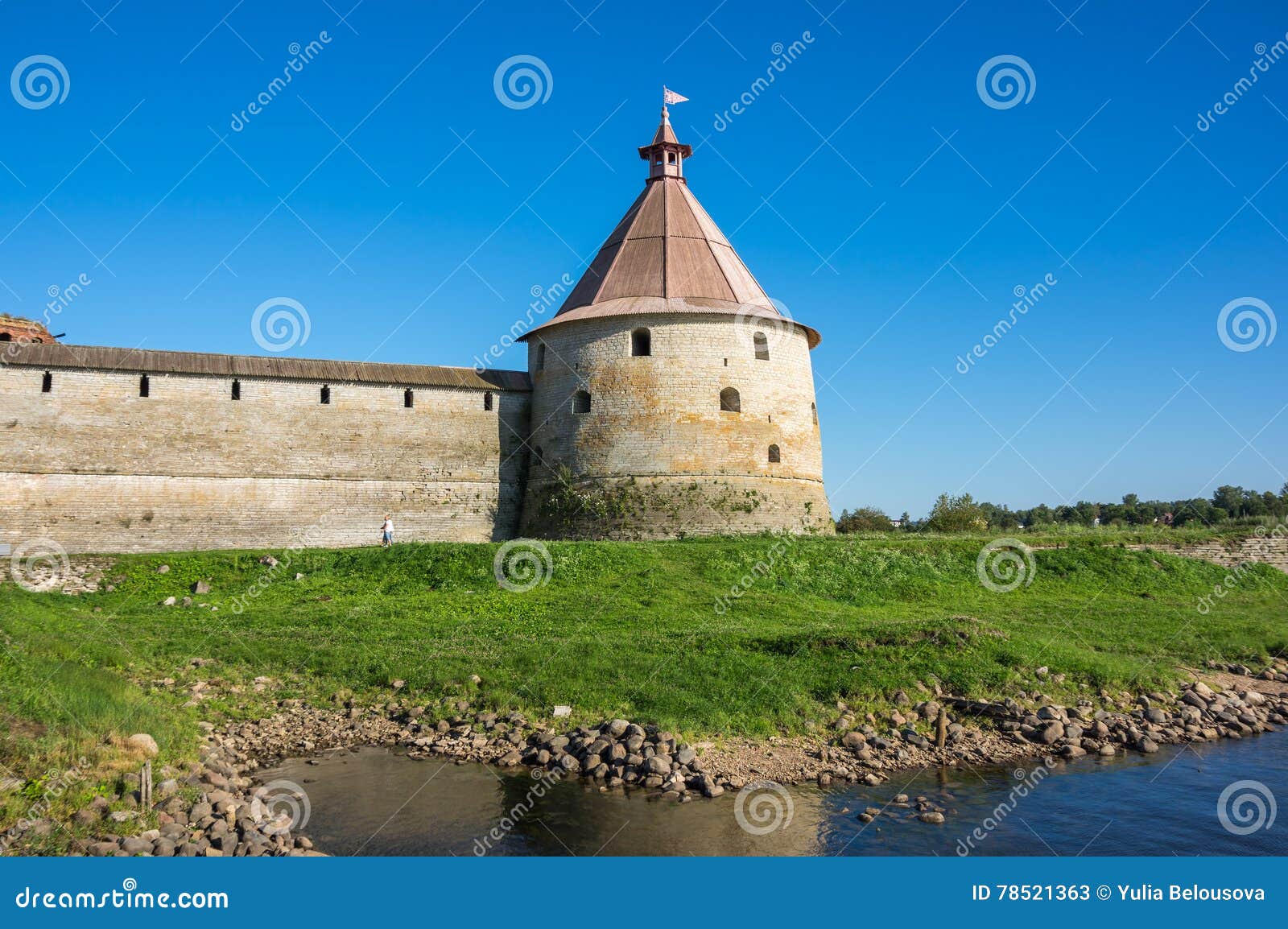 Vista Della Fortezza Di Oreshek Immagine Stock - Immagine di russo ...