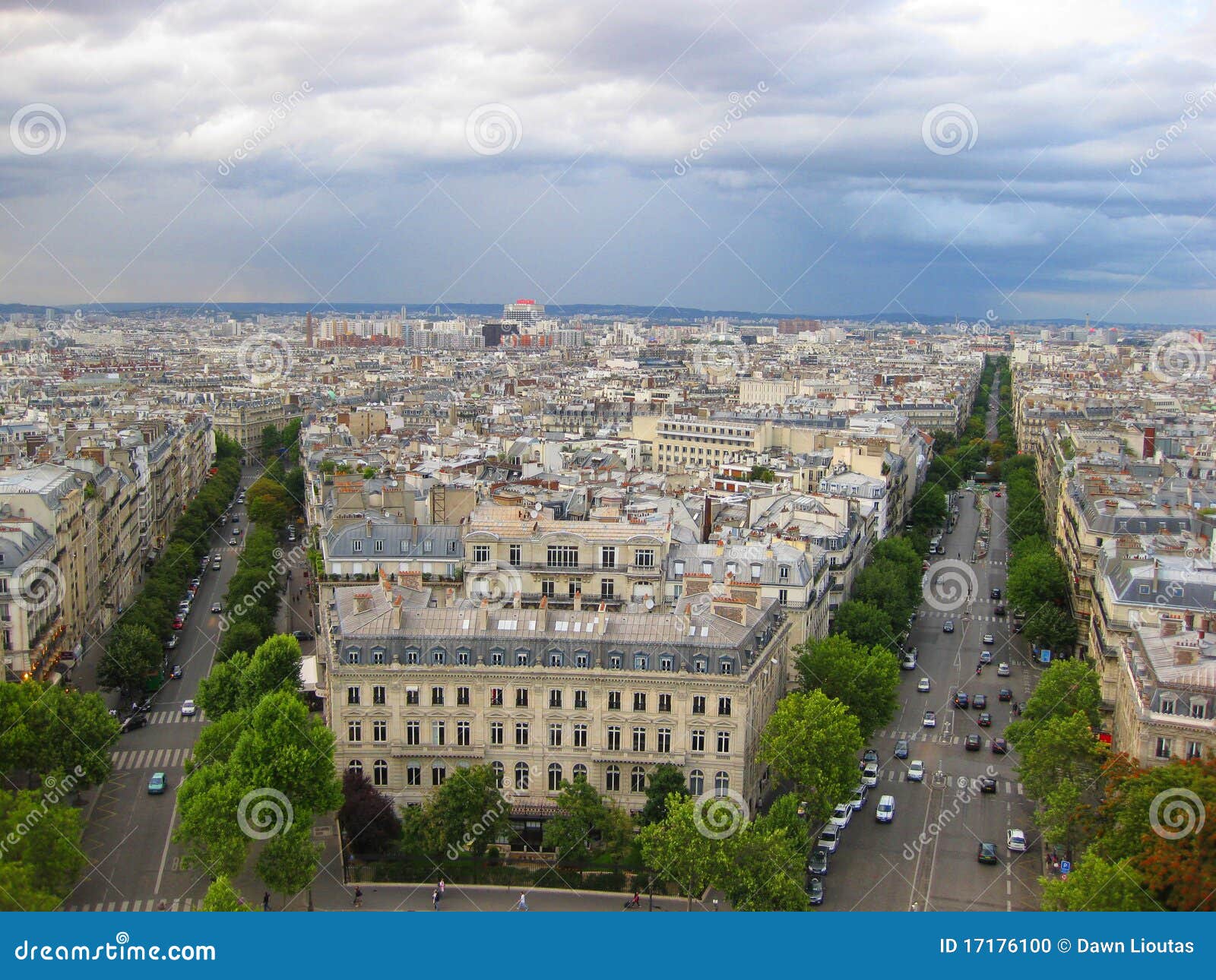 Vista Della Via Di Parigi, Francia Fotografia Stock - Immagine di ...