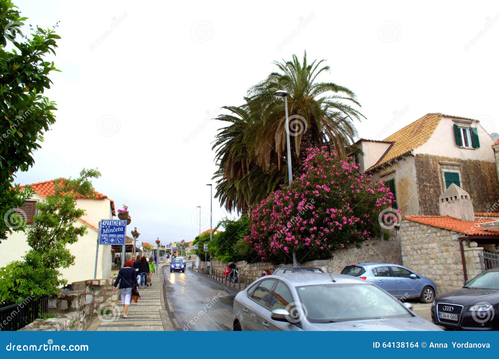 Vista della via di Ragusa immagine stock editoriale. Immagine di ...