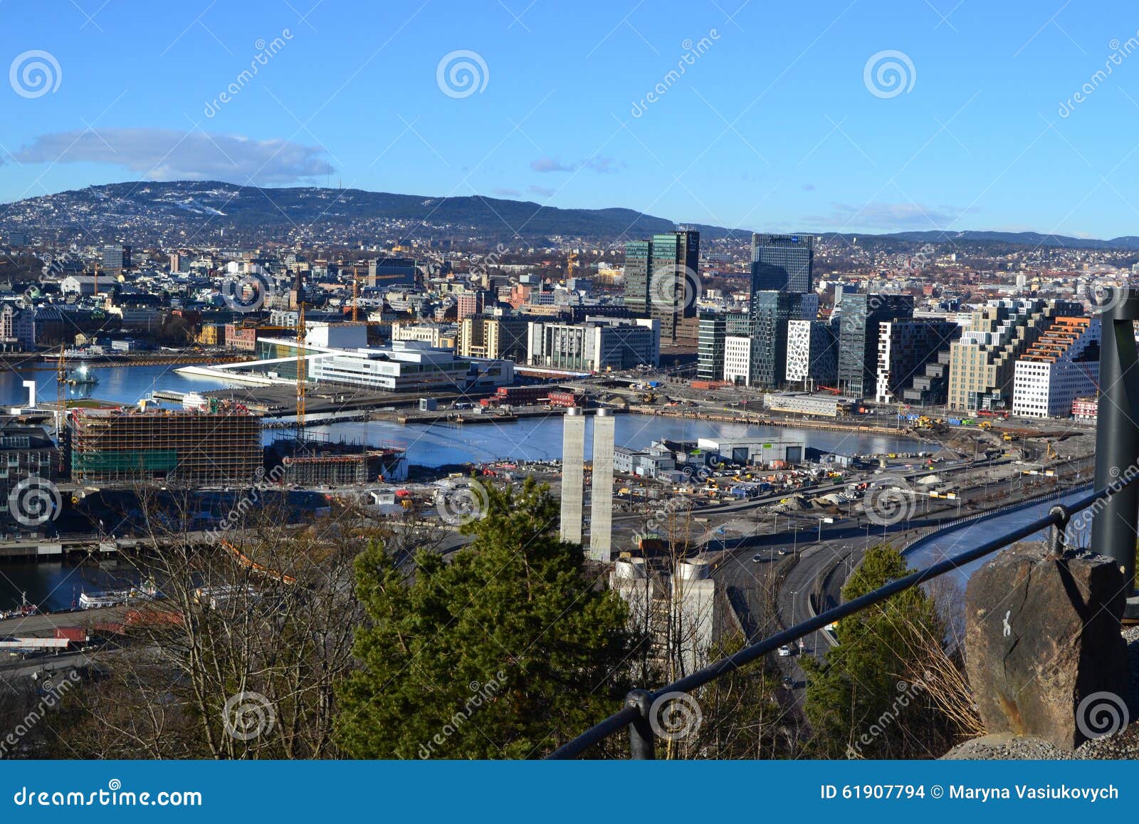 Vista Geral Da Cidade - Oslo, Noruega Foto de Stock - Imagem de cidade ...