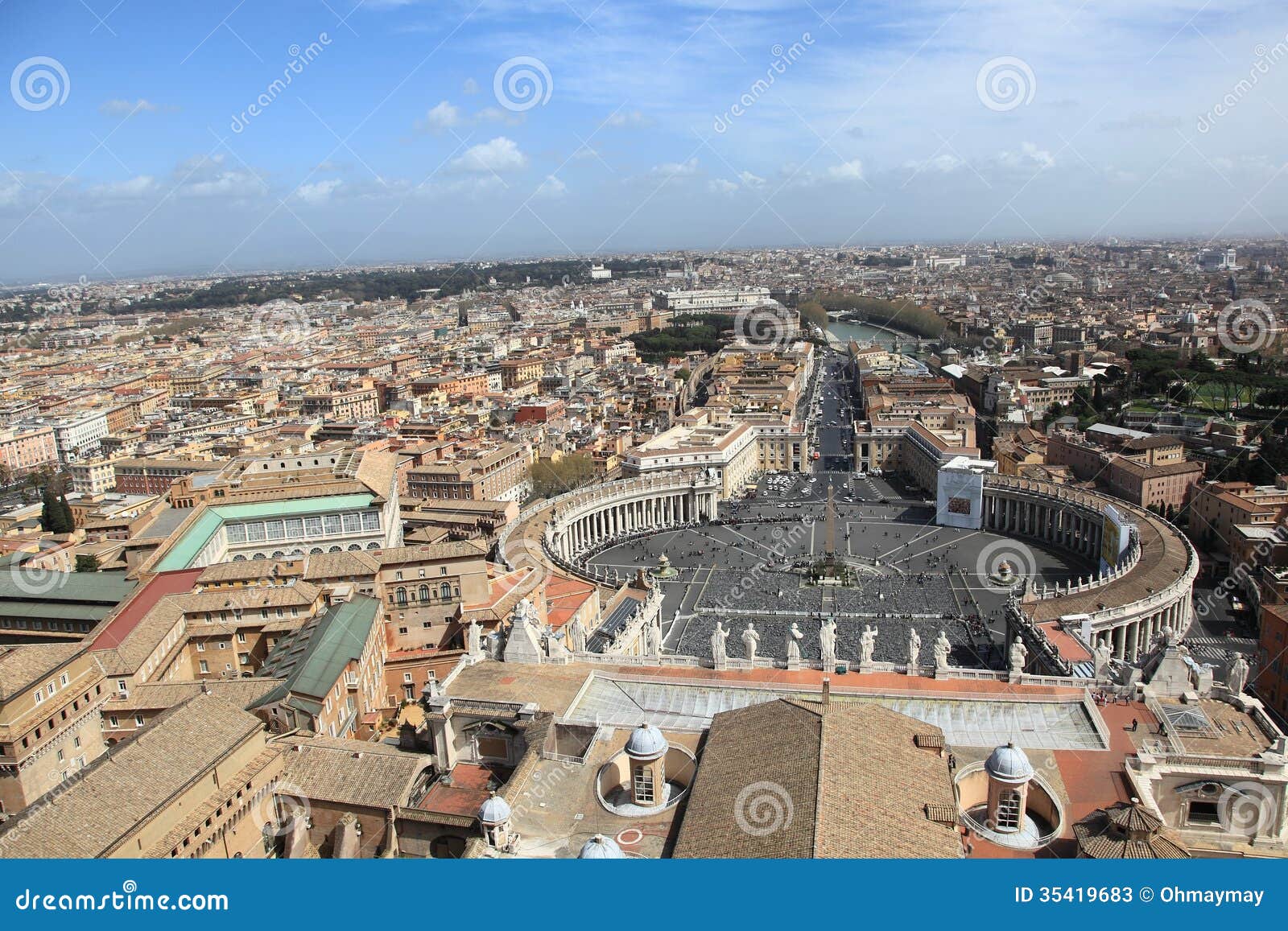 Vista Geral Urbana Do Vaticano Imagem de Stock - Imagem de roma ...