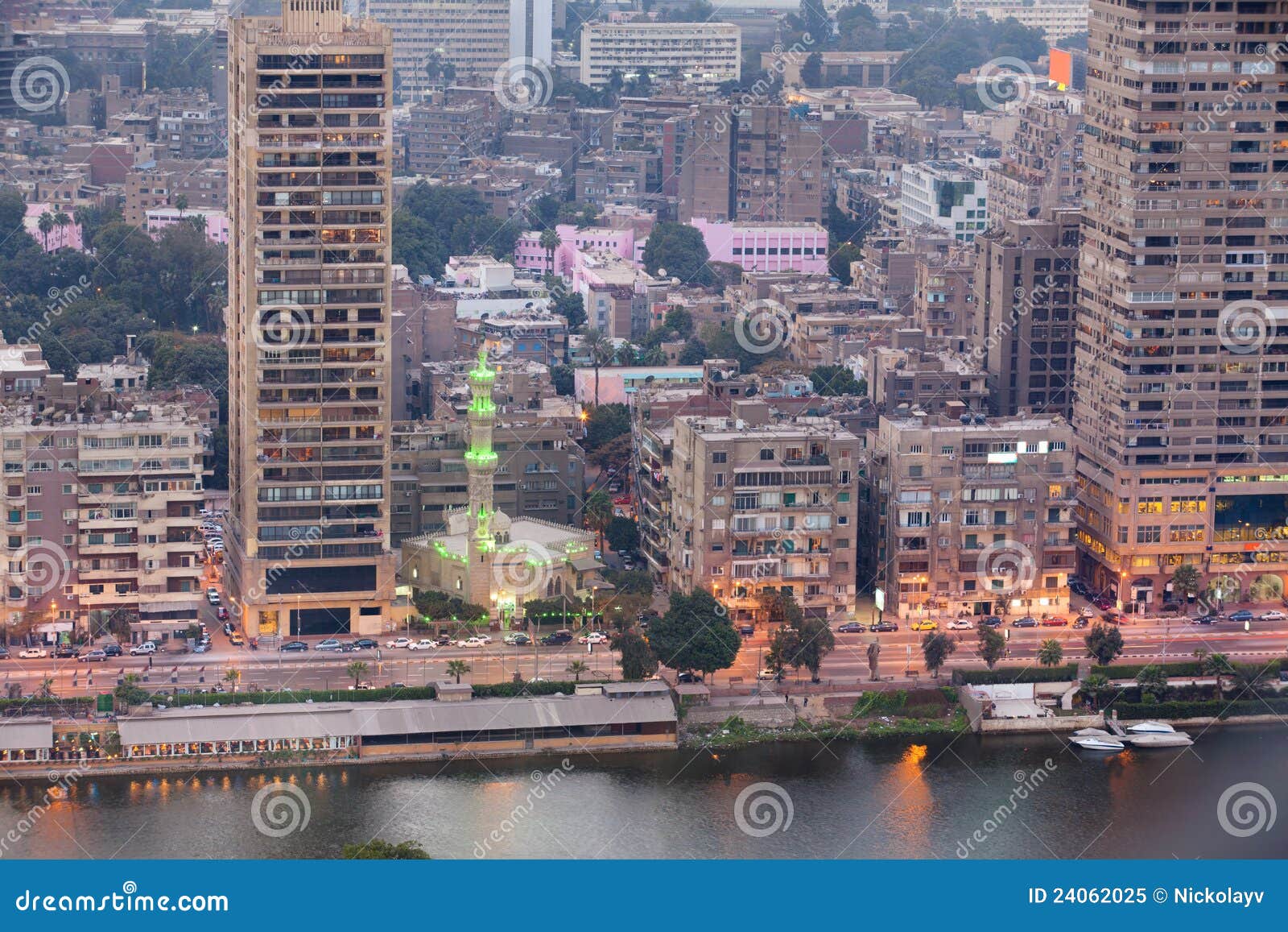 Vista Panorâmico Da Cidade Do Cairo Imagem de Stock - Imagem de ...