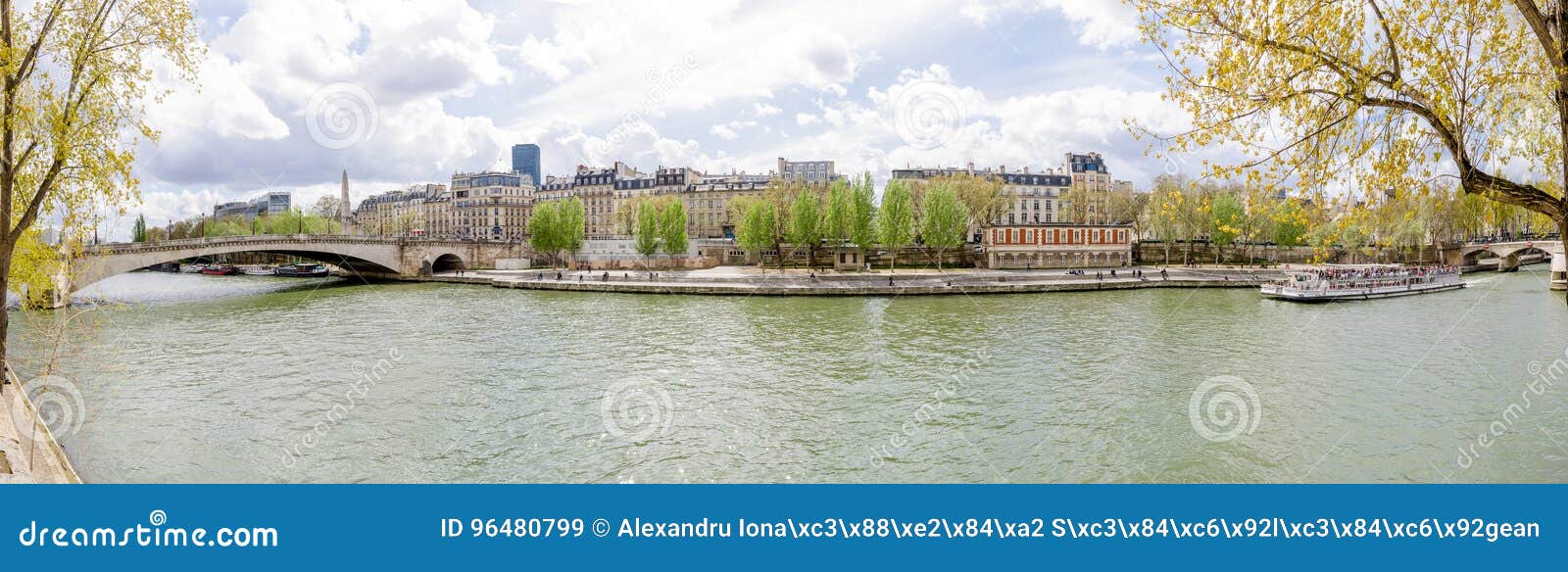 Vista Panoramica Della Senna a Parigi Immagine Stock Editoriale ...