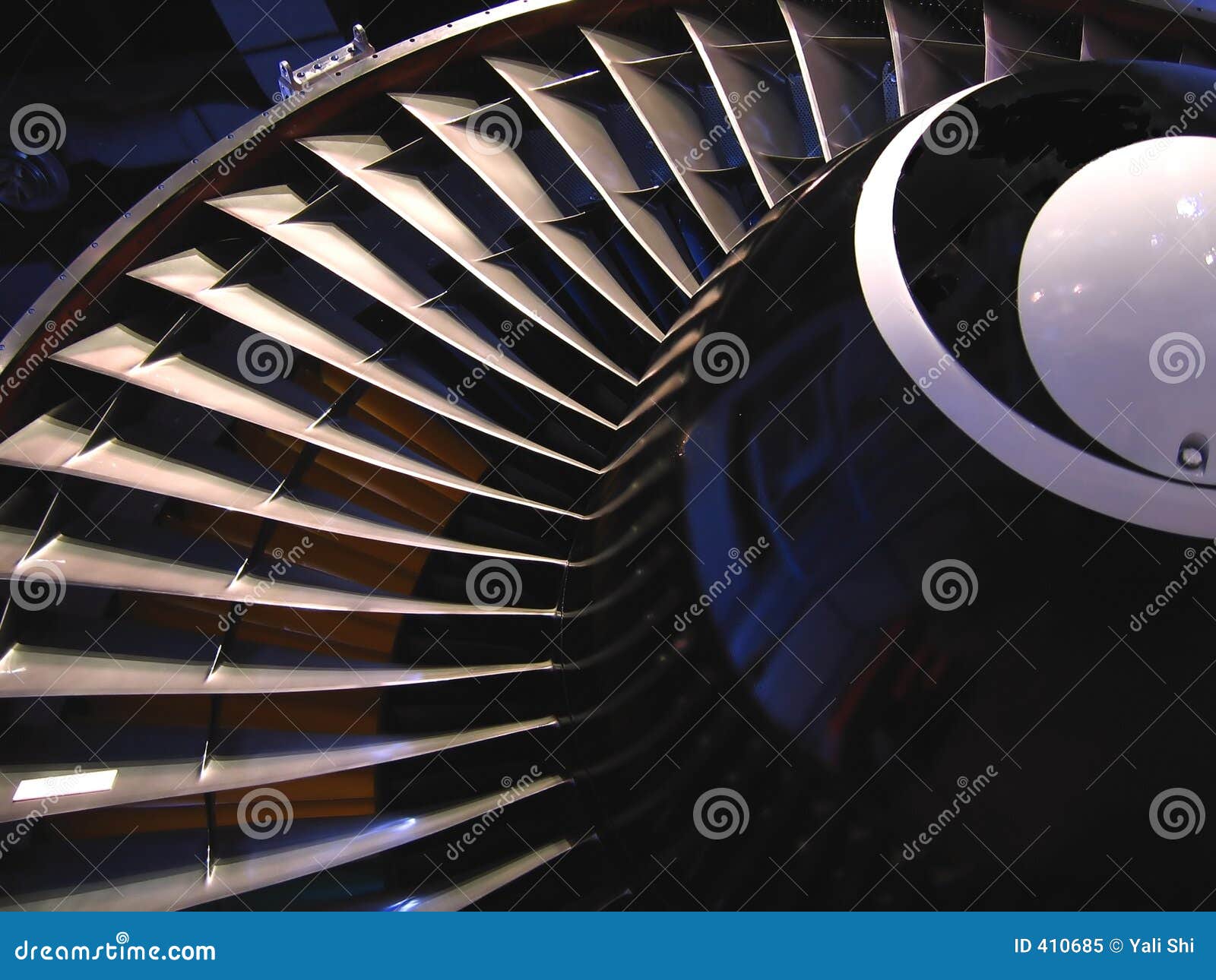 Vista Parcial Del Motor De Jet Imagen de archivo - Imagen de rotor ...