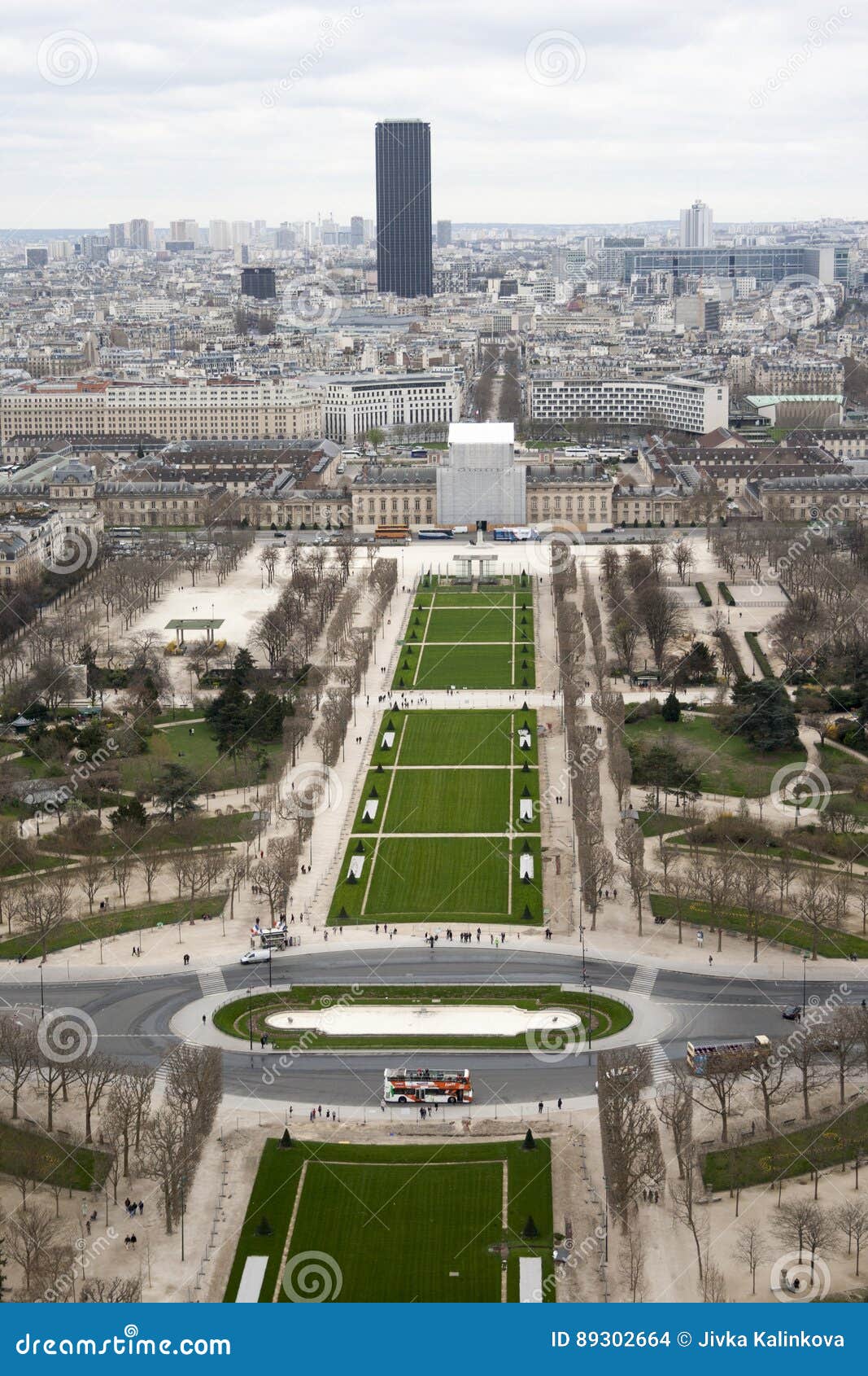 Vista Parigi Dalla Torre Eiffel Fotografia Stock - Immagine di ...