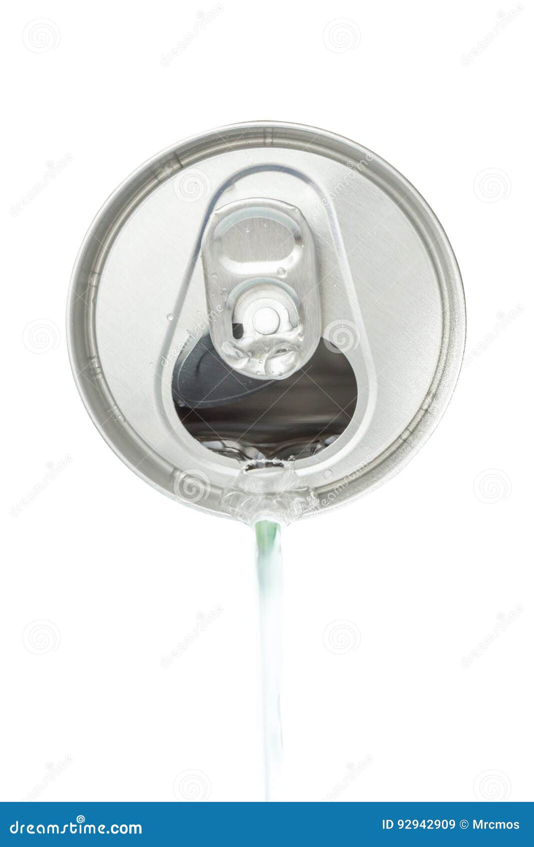 Vista Superior De La Soda Blanca Que Vierte De La Poder De Bebida De ...