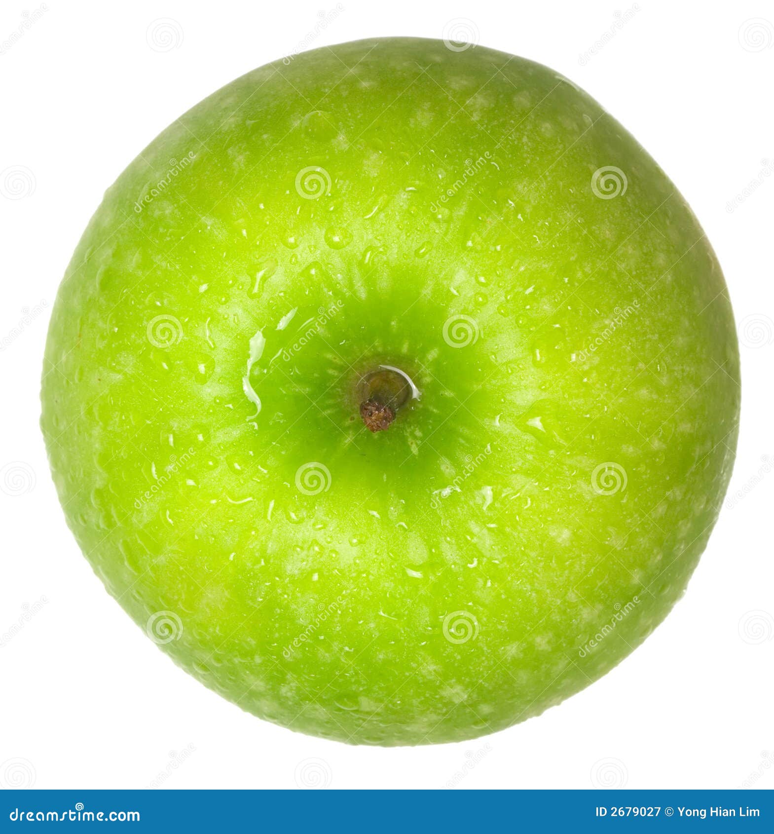 Vista Superiore Della Mela Verde Immagine Stock - Immagine di saporito ...