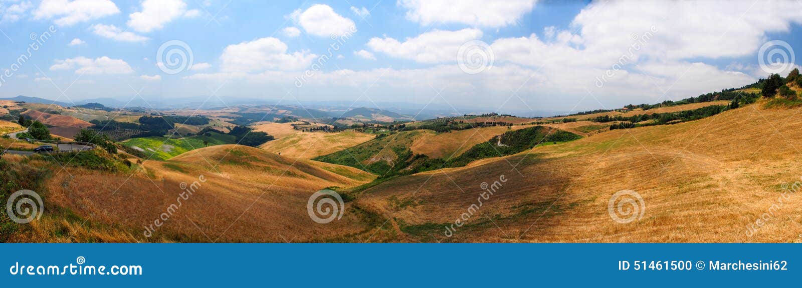Viste Panoramiche Delle Colline Toscane Fotografia Stock - Immagine di ...