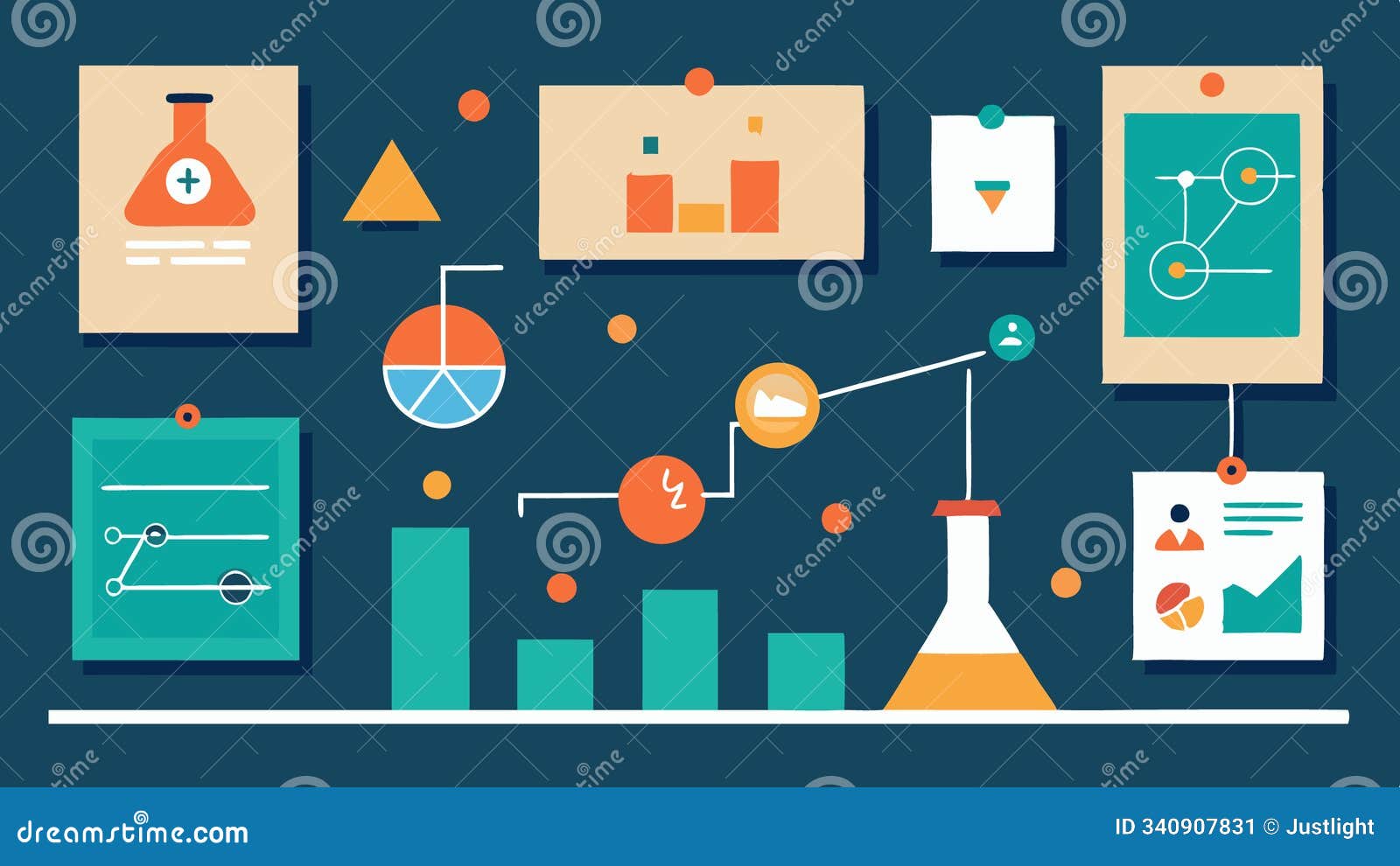 Visual Aids a Science Classroom Wall Adorned with Large Print and ...