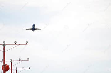 Visual Approach Slope Indicator Lights Stock Photo - Image of ...