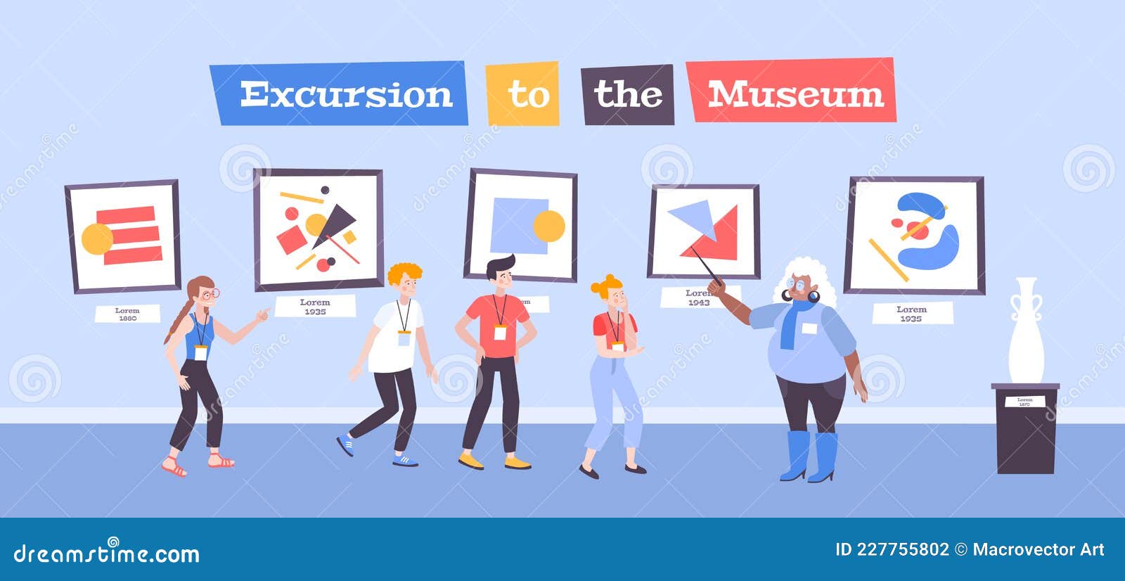 Visual Art Concept stock vector. Illustration of elements - 227755802