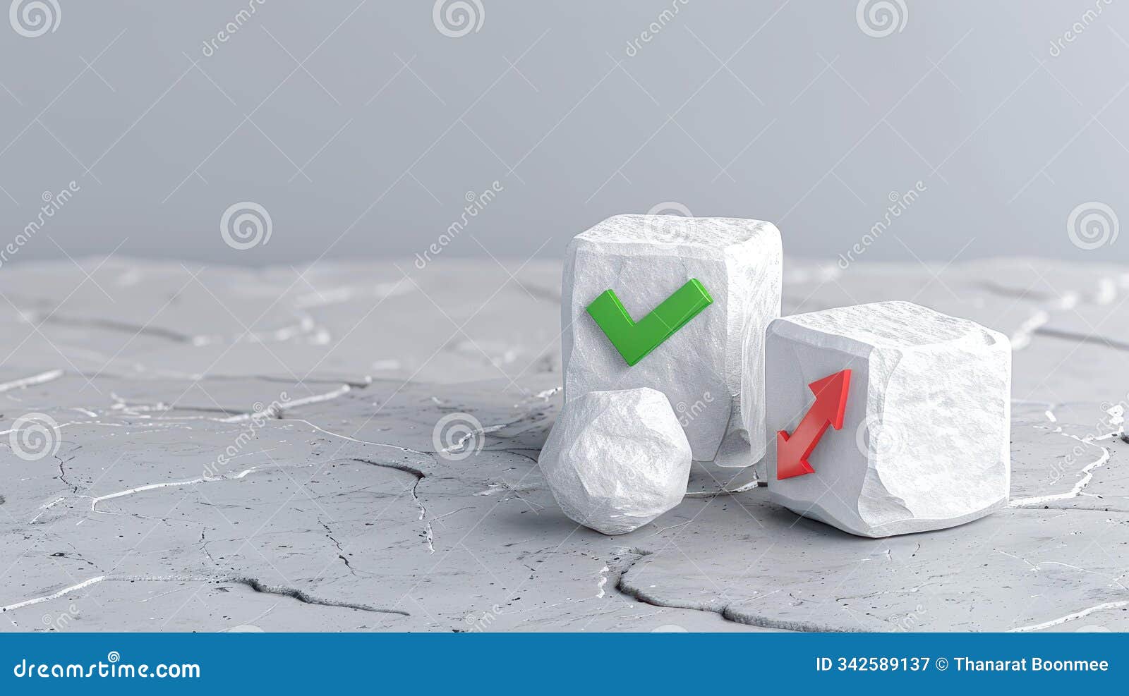 A Visual Of Blocks With Arrows Symbolizes Decisionmaking, Showcasing A ...