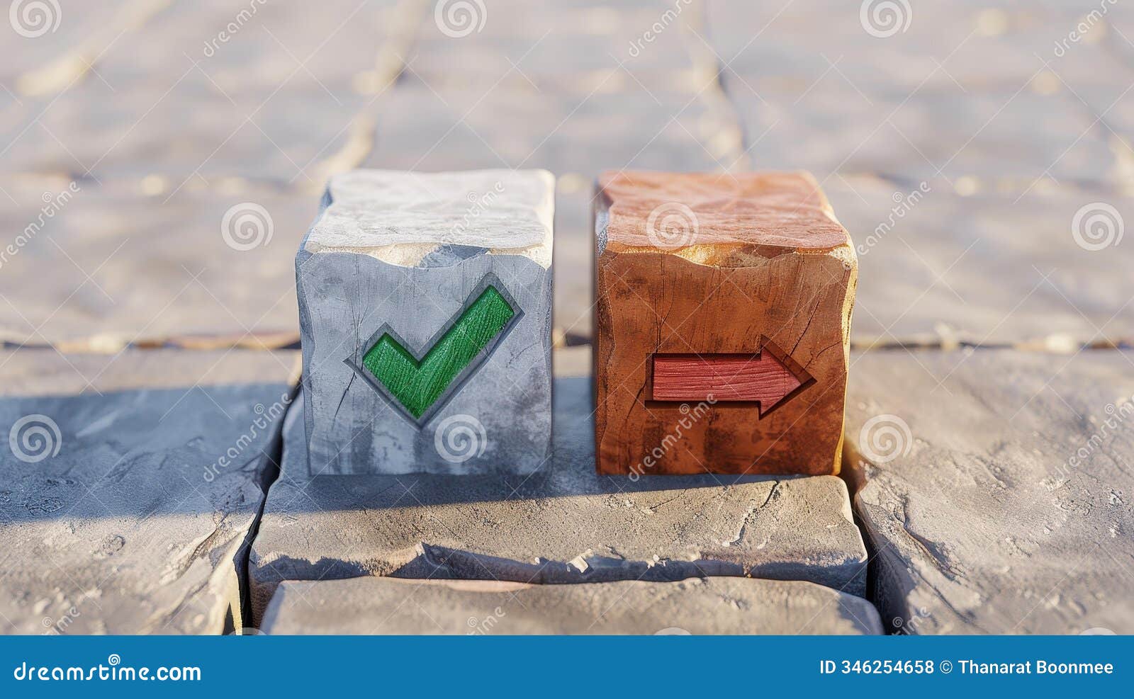 A Visual Of Blocks With Arrows Symbolizes Decisionmaking, Showcasing A ...