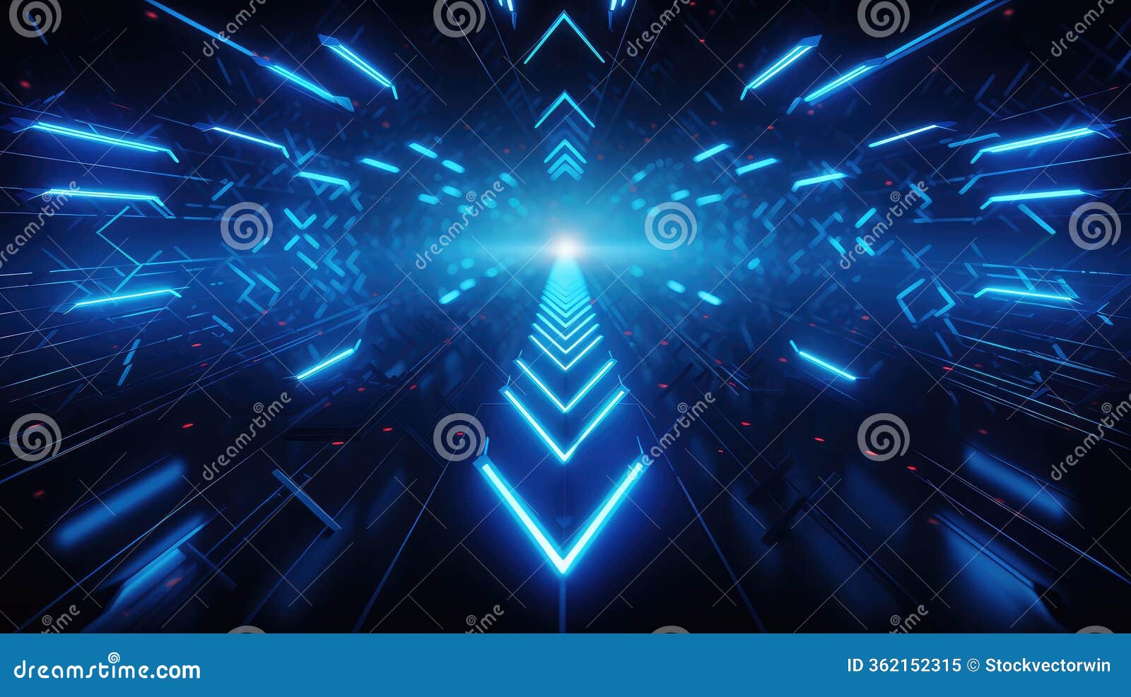 Visual Blue Arrow Background Stock Illustration - Illustration of ...