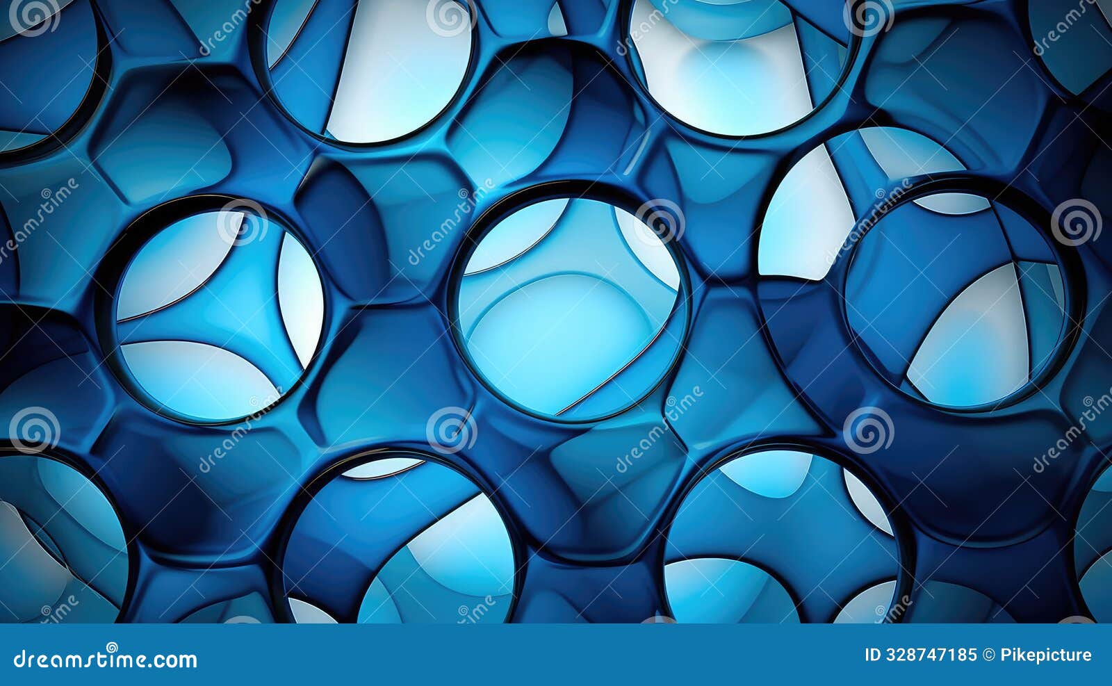 Visual Blue Background Geometric Stock Illustration - Illustration of ...