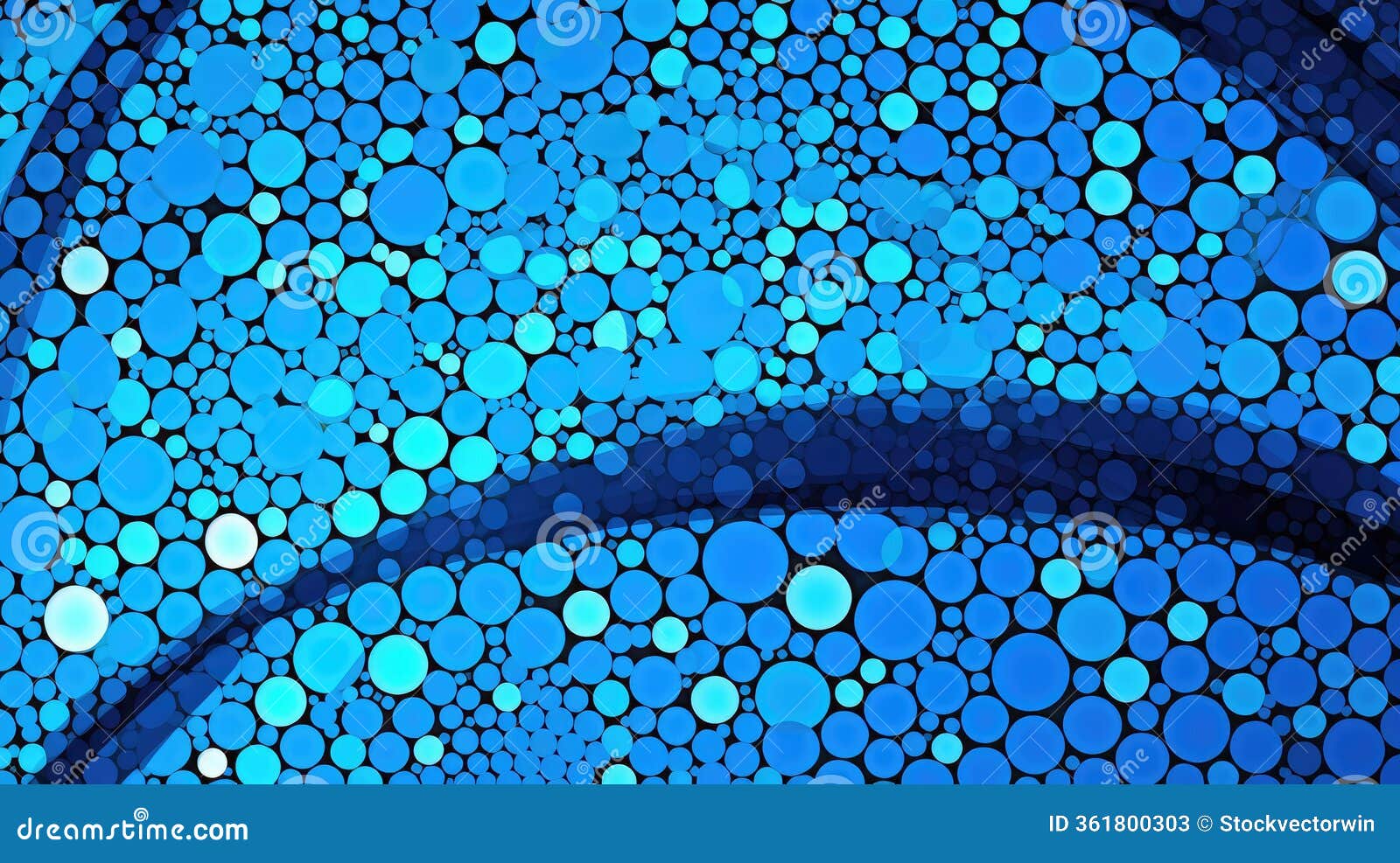 Visual Blue Dot Pattern Background Stock Illustration - Illustration of ...
