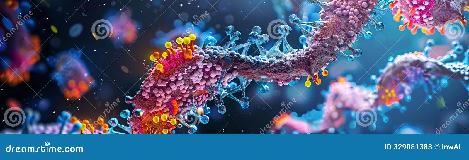 Visual of Cell Membrane with Genetic Material Highlighted, Captured Via ...