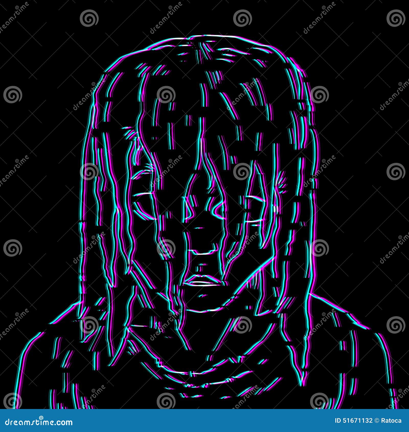 Visual character stock vector. Illustration of comic - 51671132