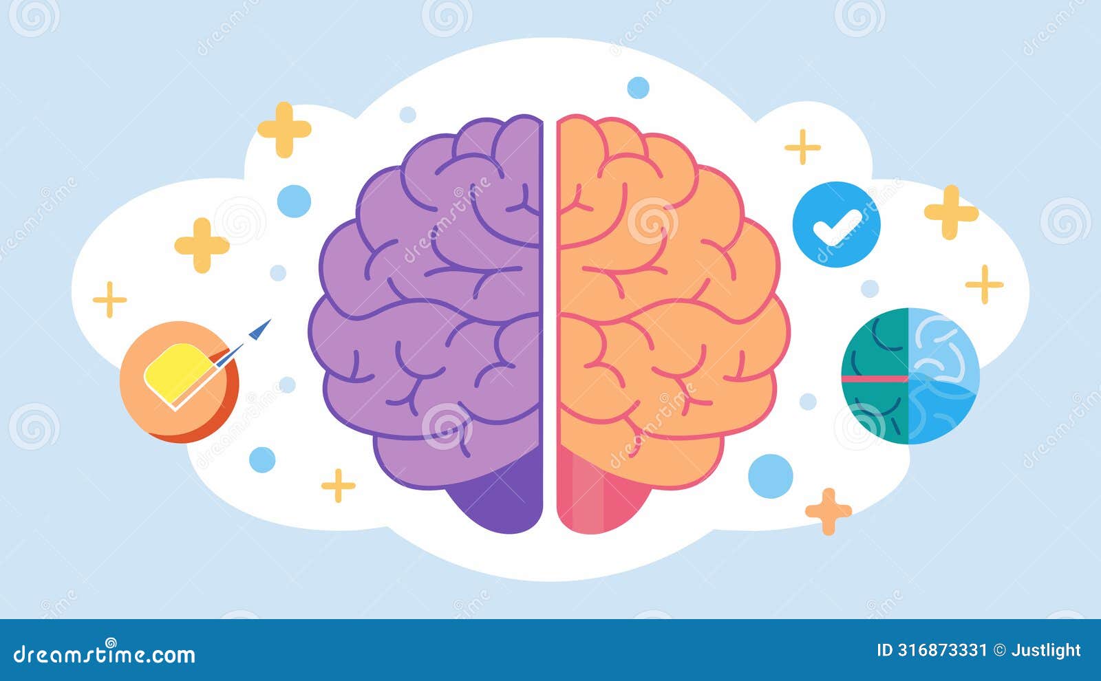 A Visual Comparison Between A Healthy Brain And A Brain With Depression ...