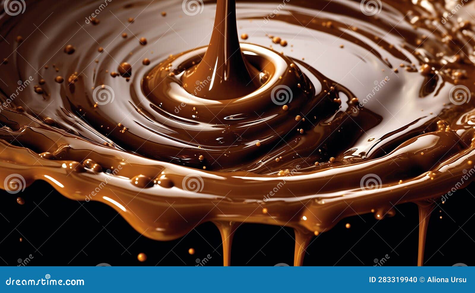 Visual Composition Highlighting the Velvety Smoothness of Flowing ...