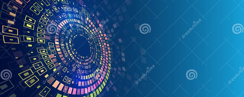The Visual Concept Of The Array Big Data Complex Visualization Of
