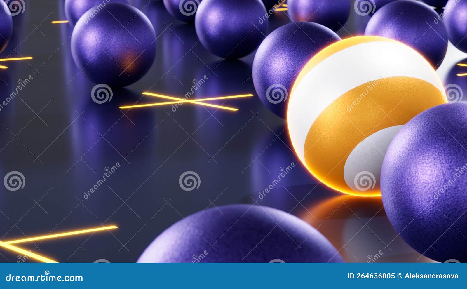 Visual Concept of Progress. 3d Sphere Rolling Forward into the Future ...